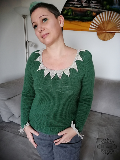 Ravelry: follipassioni's Medieval ruffle blouse Test
