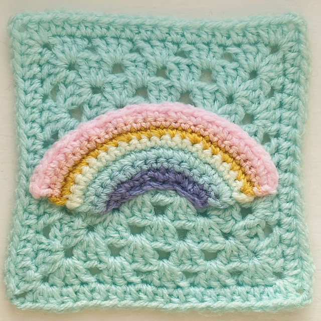 Ravelry: Rainbow Granny Square pattern by Forest Threads