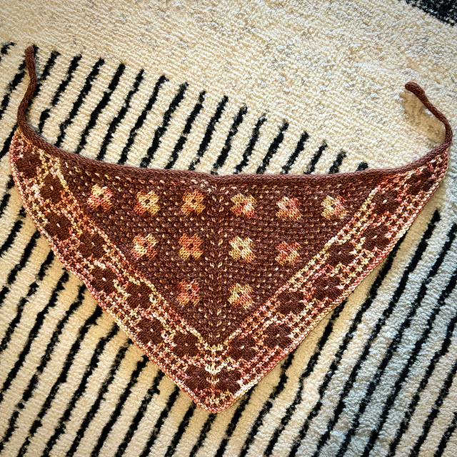 Ravelry: foxandfleece's Pressed Flowers Kerchief/Bandana