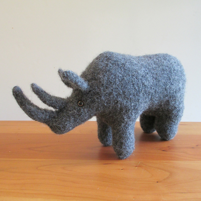 Ravelry: Felted Rhino pattern by Frances Gillespie