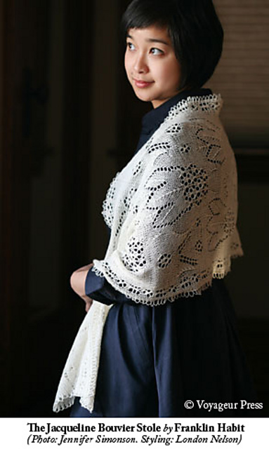 Ravelry: Jacqueline Bouvier Stole pattern by Franklin Habit