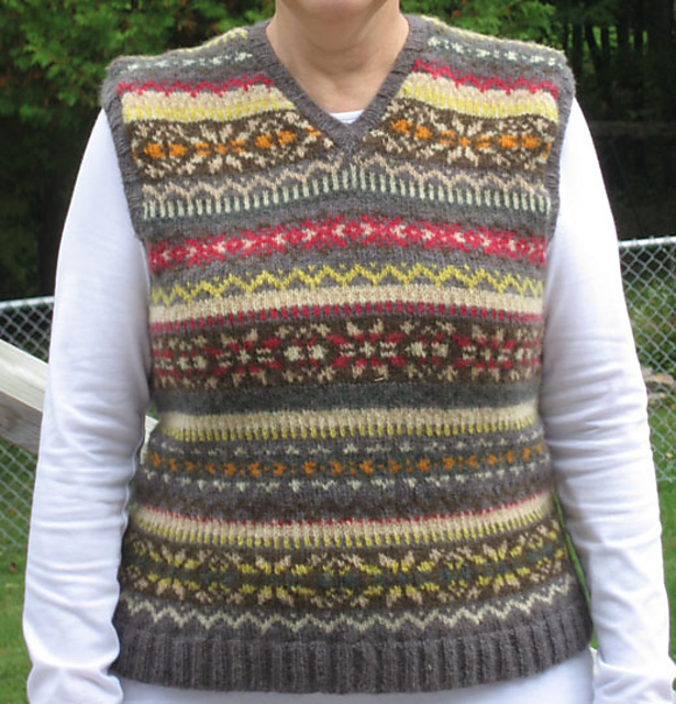 Ravelry: Neville's Dinner Party Vest pattern by Freshisle Fibers