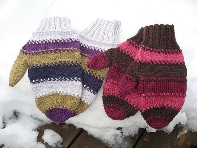 Ravelry: Brr Braid Mittens pattern by Freshisle Fibers