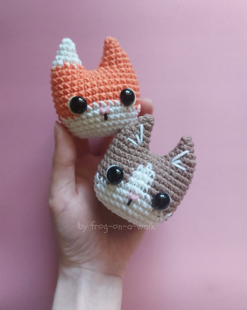 Ravelry: Cat Head pattern by frog on a walk