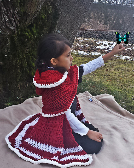 Ravelry: Whimsical Hooded Cape pattern by Danielle Dominguez