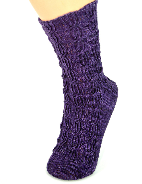 Ravelry: Purple Twist Socks pattern by Marian McHugh