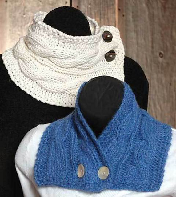 Ravelry: Cabled Neck Cozy #088 pattern by Lynda Gemmell