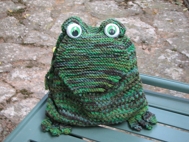 Ravelry: frog backpack pattern by Morehouse Designs