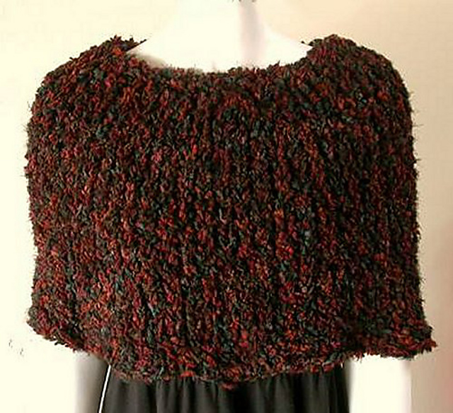 Ravelry: Easy Poofy Capelet pattern by Marie-Christine Mahe