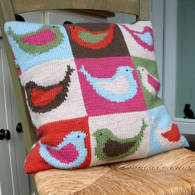 Ravelry: Birdy Cushion pattern by Donna Jones Designs