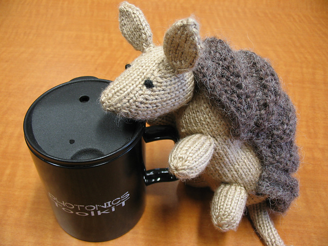 Ravelry: Don the Dillo (knit armadillo) pattern by Gabrielle Thériault