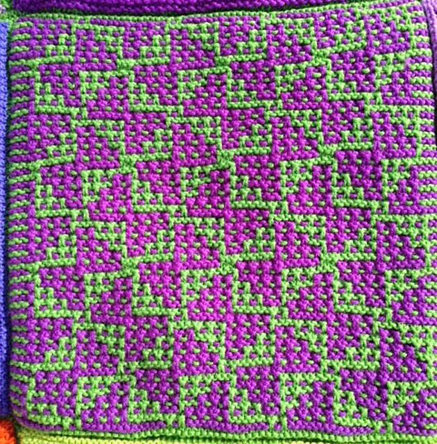 Ravelry: Year Long Afghan 2, Month 8: Mosaic pattern by Amanda Gill