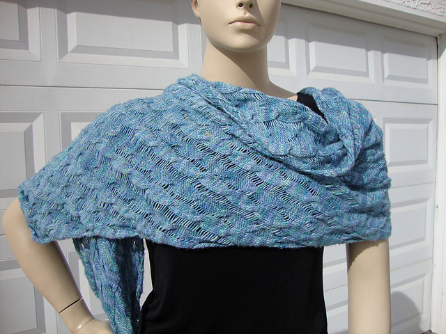 Ravelry: Reversible Cable Clapotis Shawl or Scarf pattern by Gail Knits