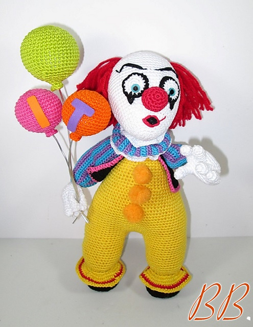 Ravelry: Pennywise The Bad Clown pattern by Bárbara Benítez