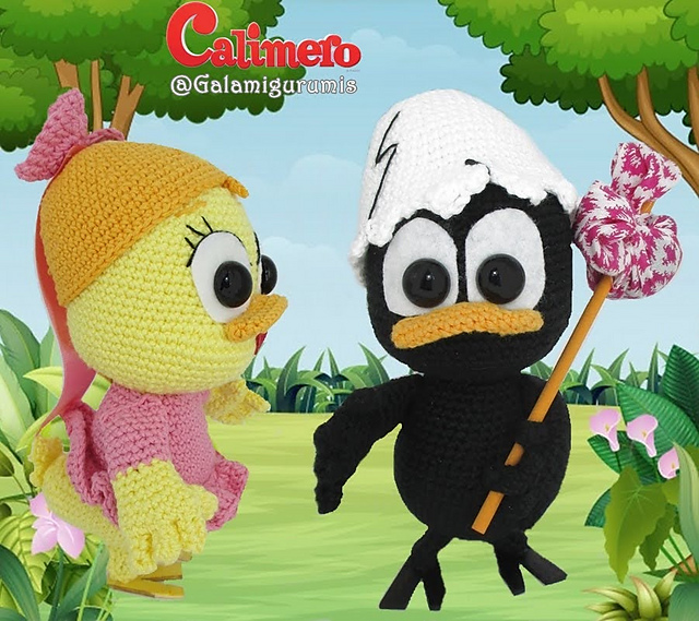 Ravelry: Calimero y Priscilla pattern by Gala Rebes