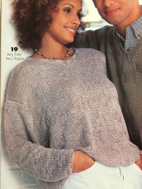 Ravelry: #19 Cropped V-Neck pattern by Vogue Knitting