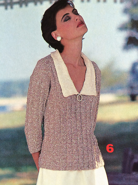 Ravelry: #06 Triangle Stitch Pullover pattern by Vogue Knitting