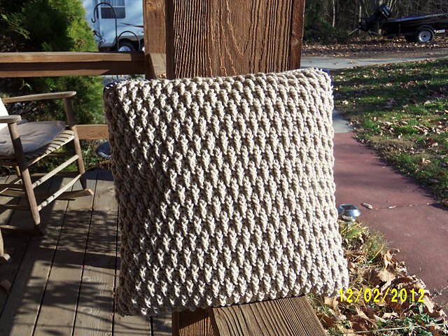Ravelry: Diagonal Texture Pillow pattern by Anne Halliday