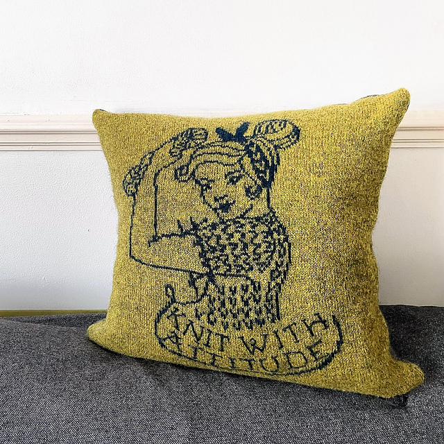 Ravelry: Knit With Attitude Logo Chart pattern by George Cullen