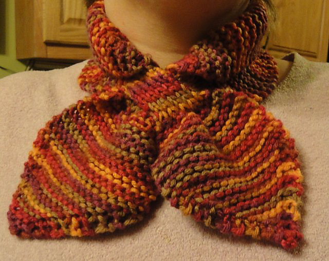 Ravelry: Slotted Knitted Ascot pattern by Workbasket Magazine