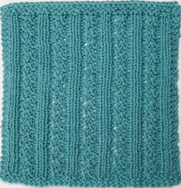 Ravelry: Zig Zag Eyelet Rib Square: Stitchology 13 pattern by Bethany A ...