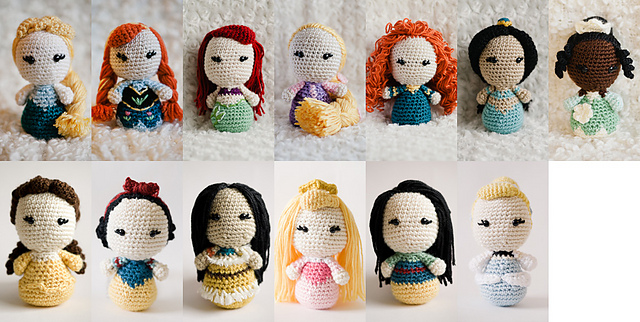 Ravelry: Disney Princess Dolls Master Collection pattern by Gina Fiorito