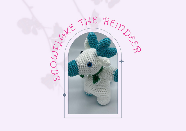 Ravelry: Snowflake the Reindeer pattern by Christina Ryan