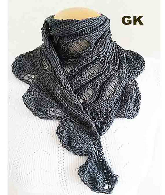 Ravelry: Neckwear Iron Leaf pattern by Jen Giezen