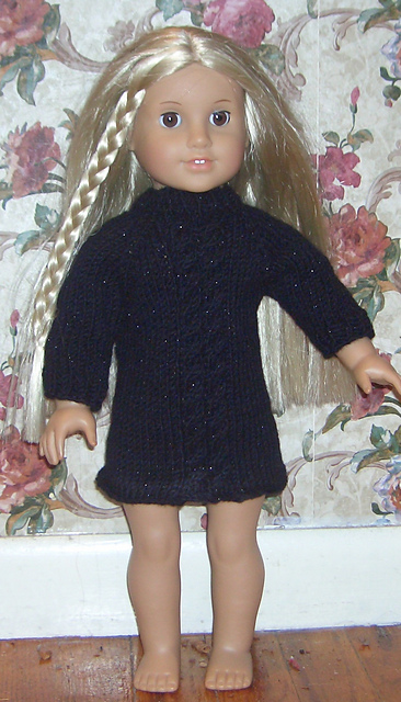 Ravelry: Gina's cable AG doll dress pattern by Gina Fessenden
