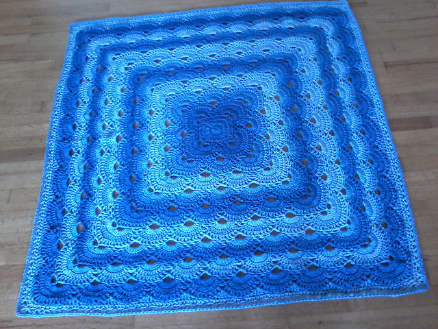 Ravelry: gingersnapper's virus square afghan