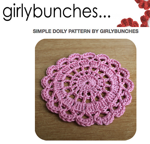 Ravelry: Simple Doily pattern by Olivia Meadows-Evans