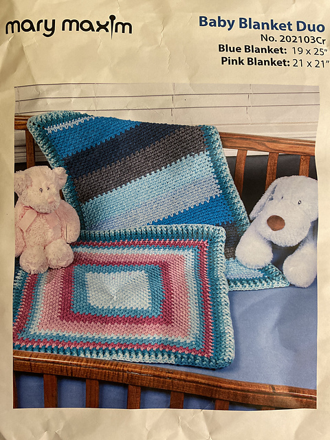 Ravelry: Baby Blanket Duo pattern by Mary Maxim