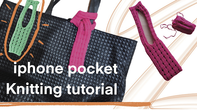 Ravelry: iphone pocket bag knitting pattern by knitting hana