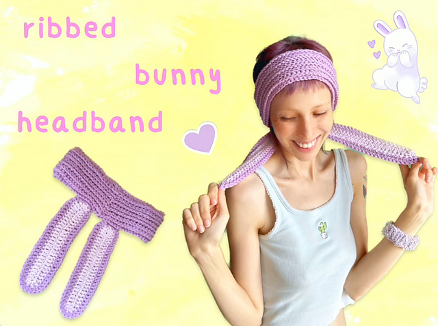 Ravelry: Ribbed Bunny Headband pattern by Art Fairy
