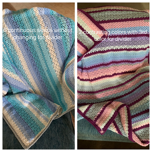 Ravelry: Pretty V’s throw pattern by Lorna O’Brien