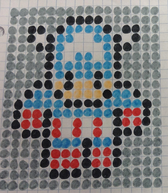 Ravelry: cgsf's 8-bit Avengers: Captain America Blanket