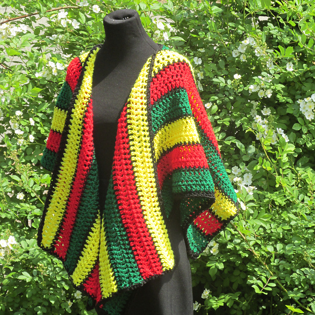 Ravelry: Be Happy Reggae Wrap pattern by Becky Dirlam