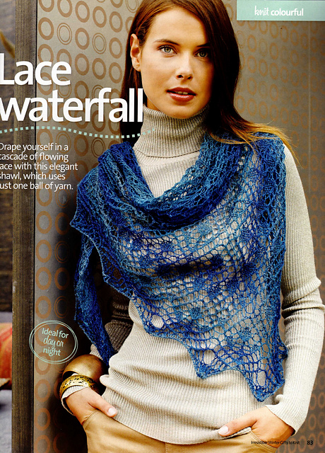 Ravelry: Lace Waterfall pattern by Simply Knitting