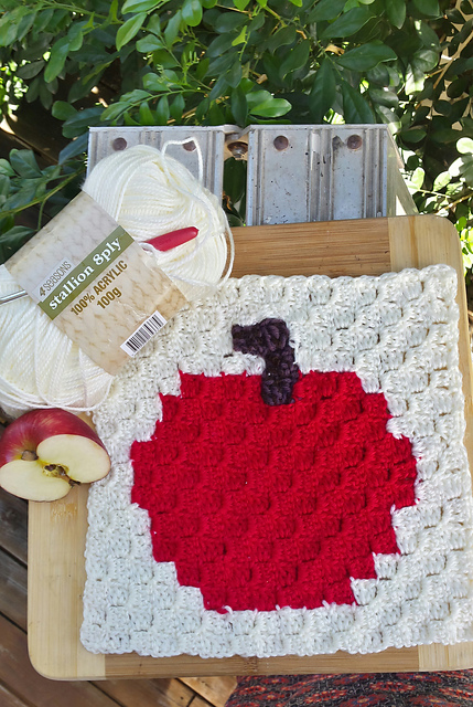 Ravelry: Apple Orchard C2C square pattern by Shonie Cade
