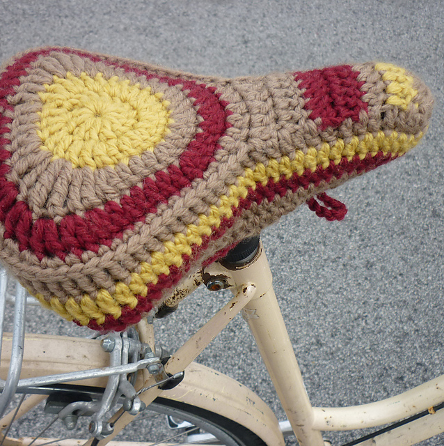 Ravelry: Granny Funk's Bikeseat Cover pattern by Megan Sheard