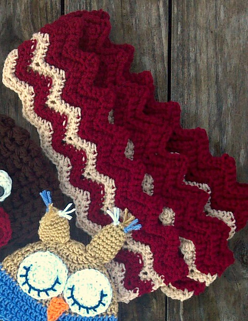 Ravelry: Bacon Strip Scarf pattern by Kandace Green