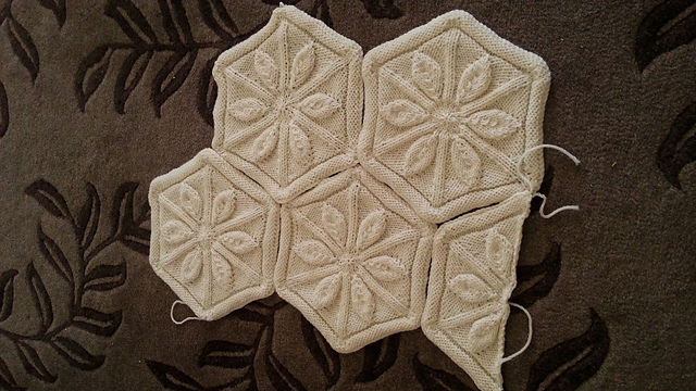 Ravelry: Throw Knitted in Hexagons pattern by Panda Yarns