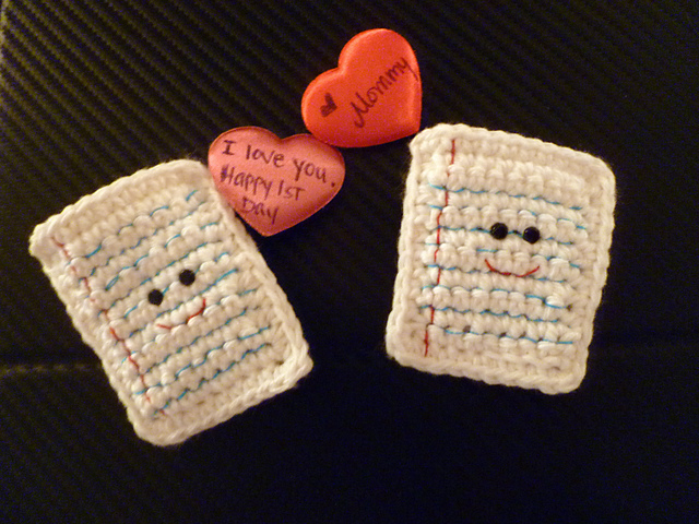 Ravelry: Crocheted Notebook Paper pattern by Michelle T.