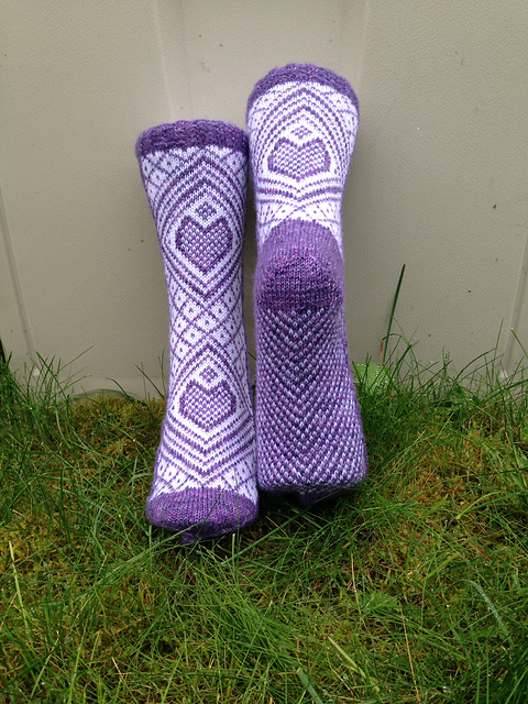 Ravelry: Gro`s Hjertesokker pattern by Gro Andersen