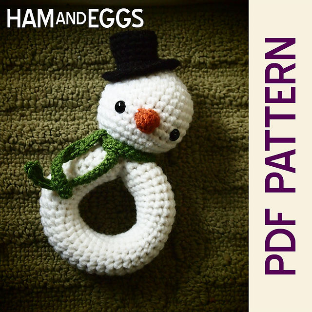Ravelry: Baby's First Snowman Rattle pattern by Ham and Eggs