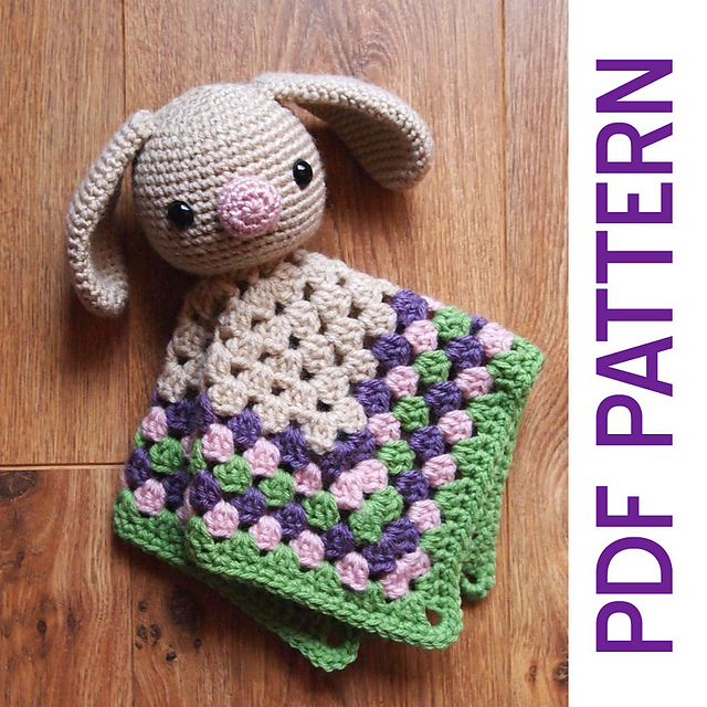 Ravelry: Bunny Security Blanket pattern by Ham and Eggs