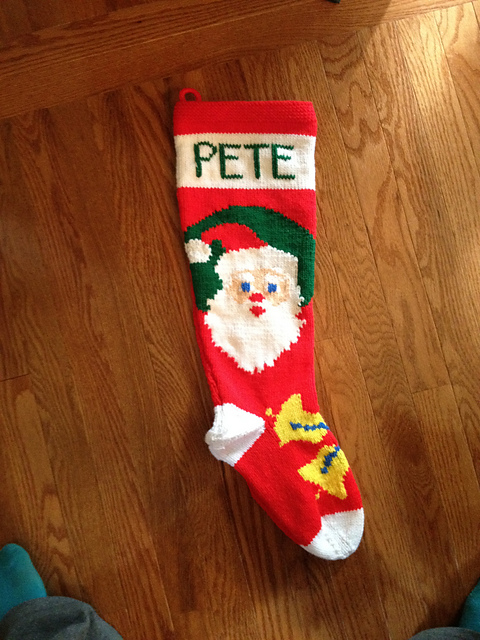 Ravelry: No. 105 Santa Christmas Stocking pattern by Della Fitch