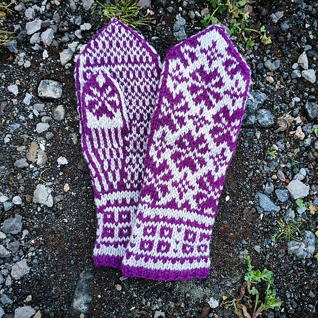 Ravelry: Vetrar vettlingar pattern by Gudlaug M. Juliusdottir