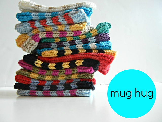 Ravelry: mug hug pattern by Rebecca Gunderson