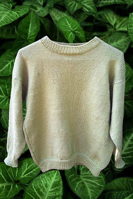 Ravelry: Classic Crew Neck Pullover Top Down Drop Sleeve. pattern by ...
